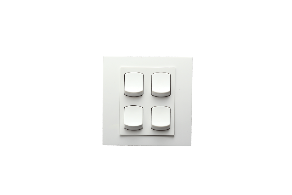 Switch 4 Gang 1 Way 10A SWL5041 LWD - Rayon D'or